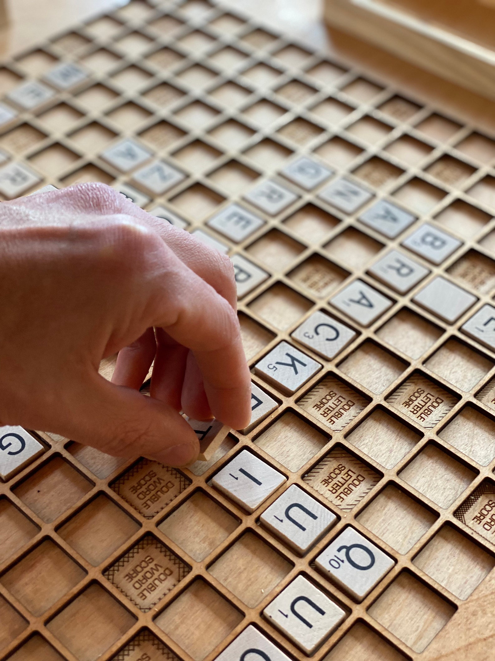 Rustic Scrabble Coffee Table With Removable Top Letter Tiles - Etsy