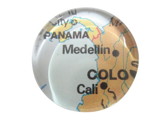 Medellin Colombia Map Pendant Magnet | Etsy