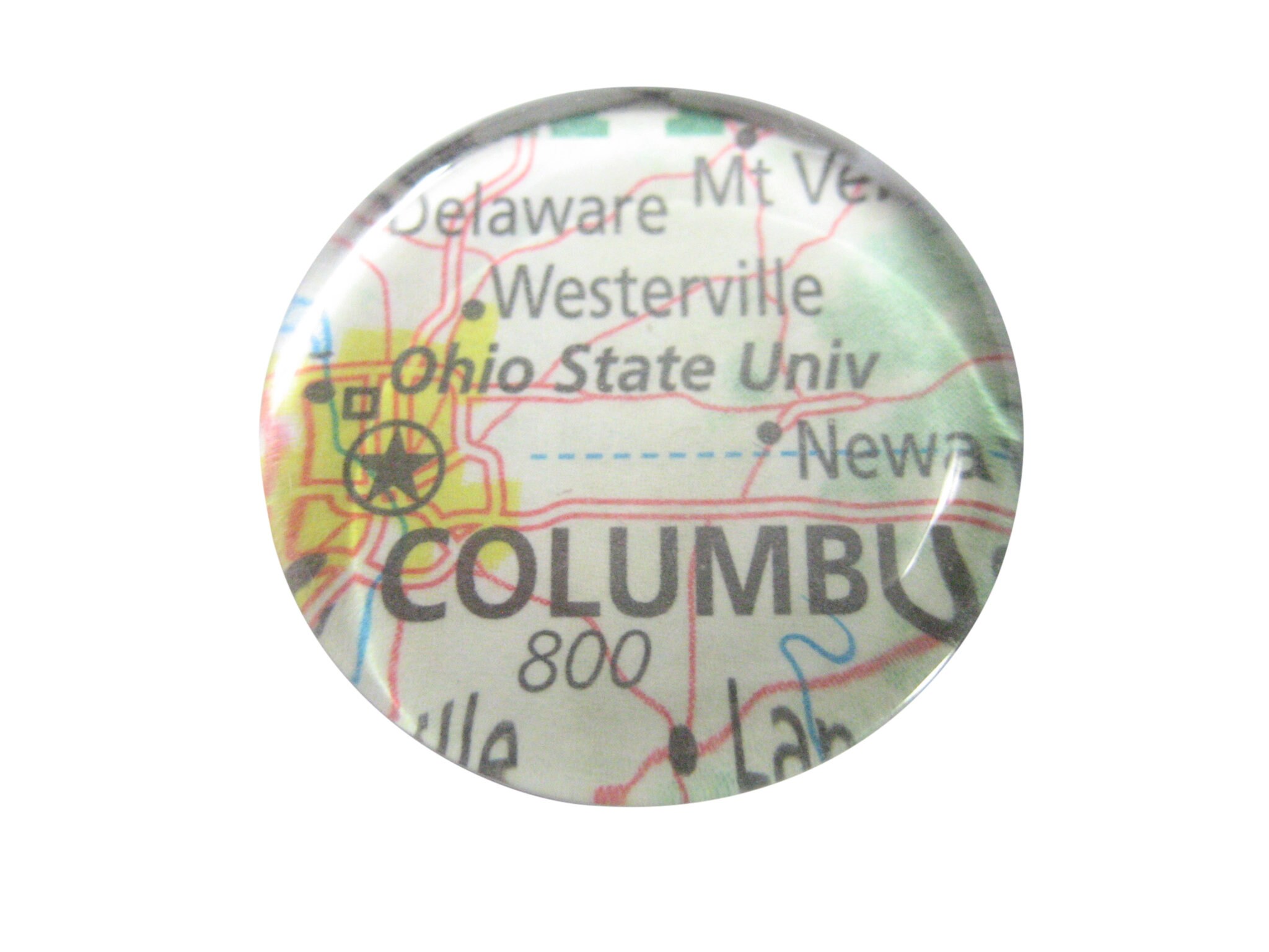 Ohio State University Map Pendant Magnet Home & Living Kitchen & Dining ...