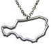 Silver Toned Qatar Map Outline Pendant Key Chain - Etsy