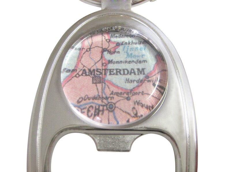 Amsterdam Map Bottle Opener Key Chain - Etsy