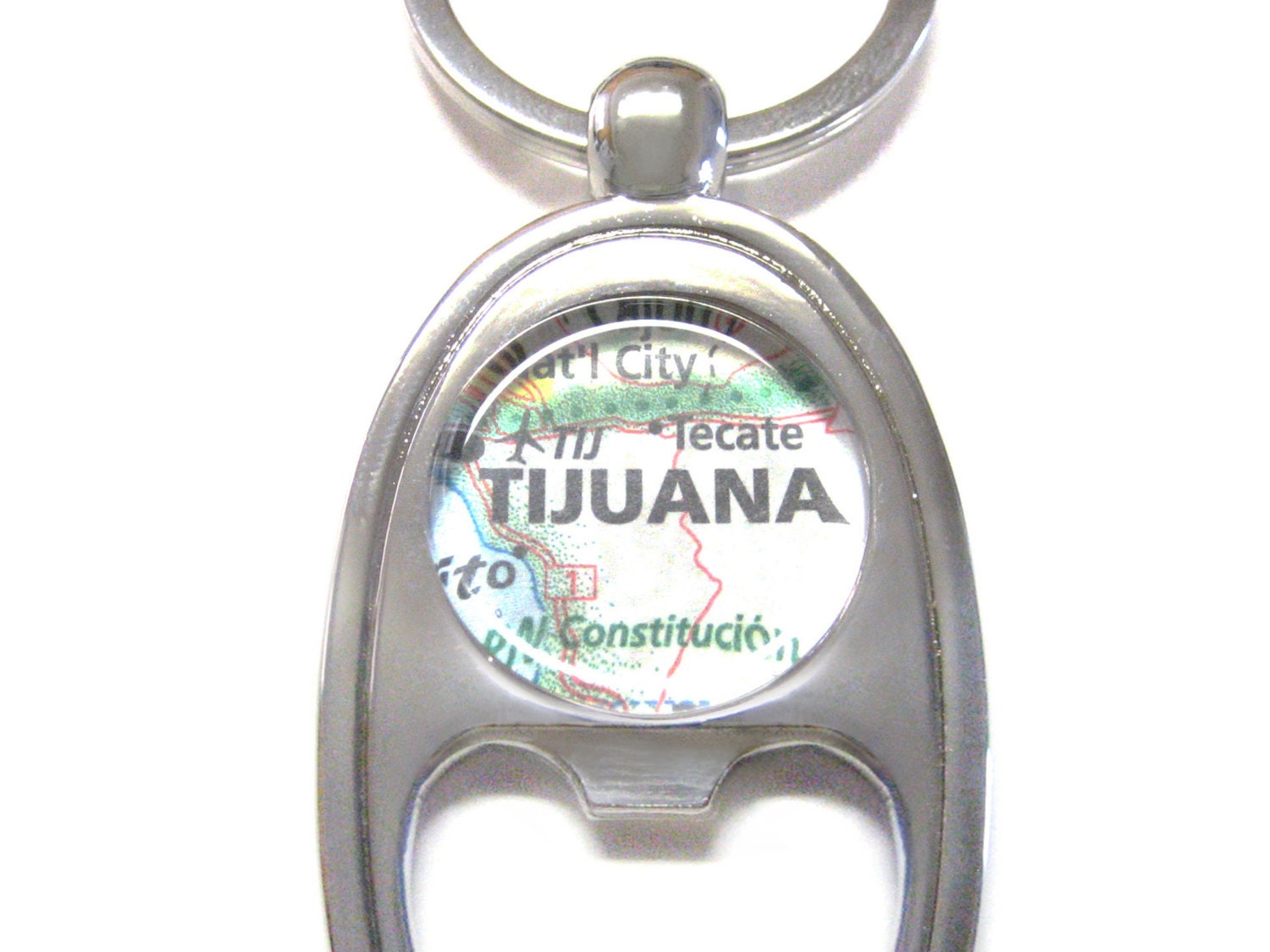 Tijuana Mexico Map Bottle Opener Key Chain - Etsy