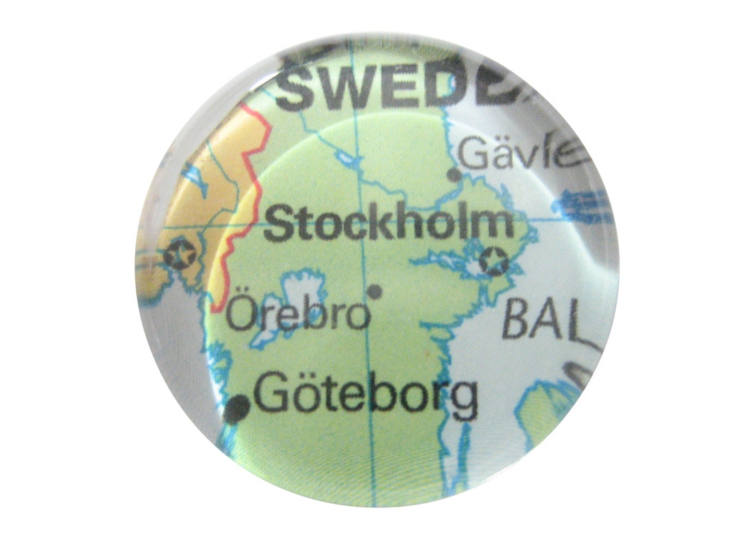 Stockholm Sweden Map Pendant Magnet - Etsy