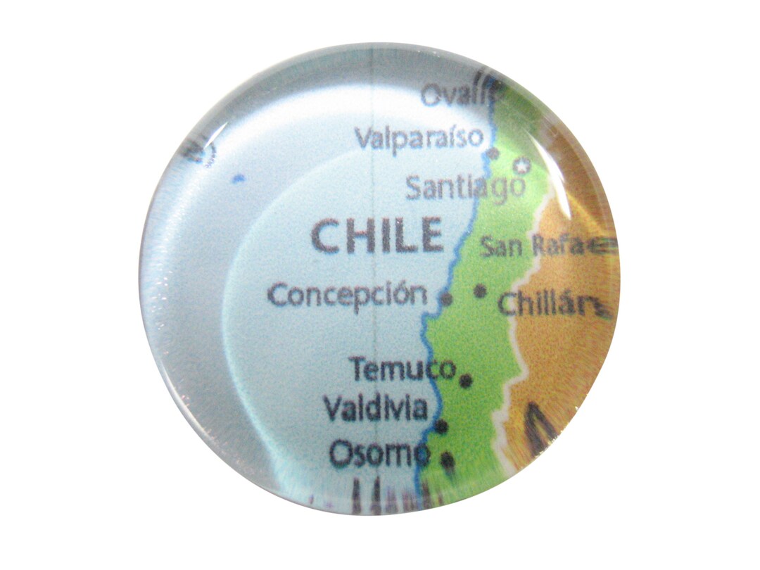 Chile Map Pendant Magnet - Etsy