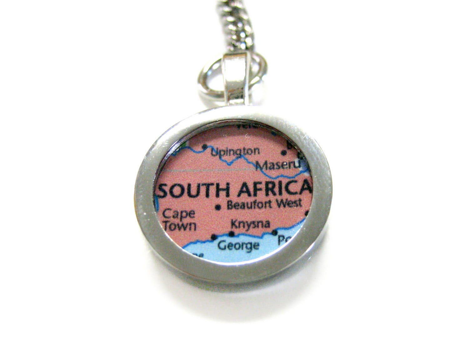 South Africa Map Keychain | Etsy