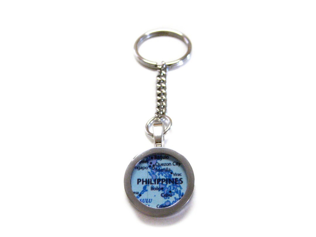 Philippines Map Keychain - Etsy