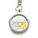 Orlando Florida Map Pendant Keychain - Etsy