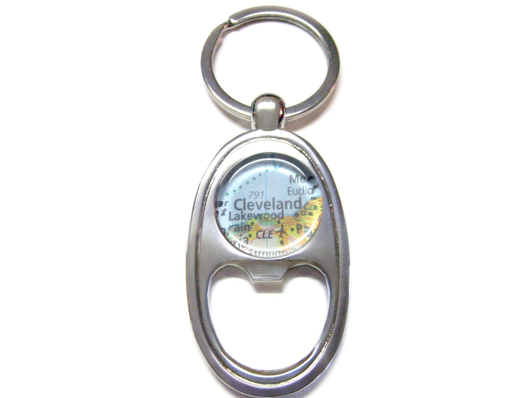 Cleveland Ohio Map Bottle Opener Key Chain - Etsy
