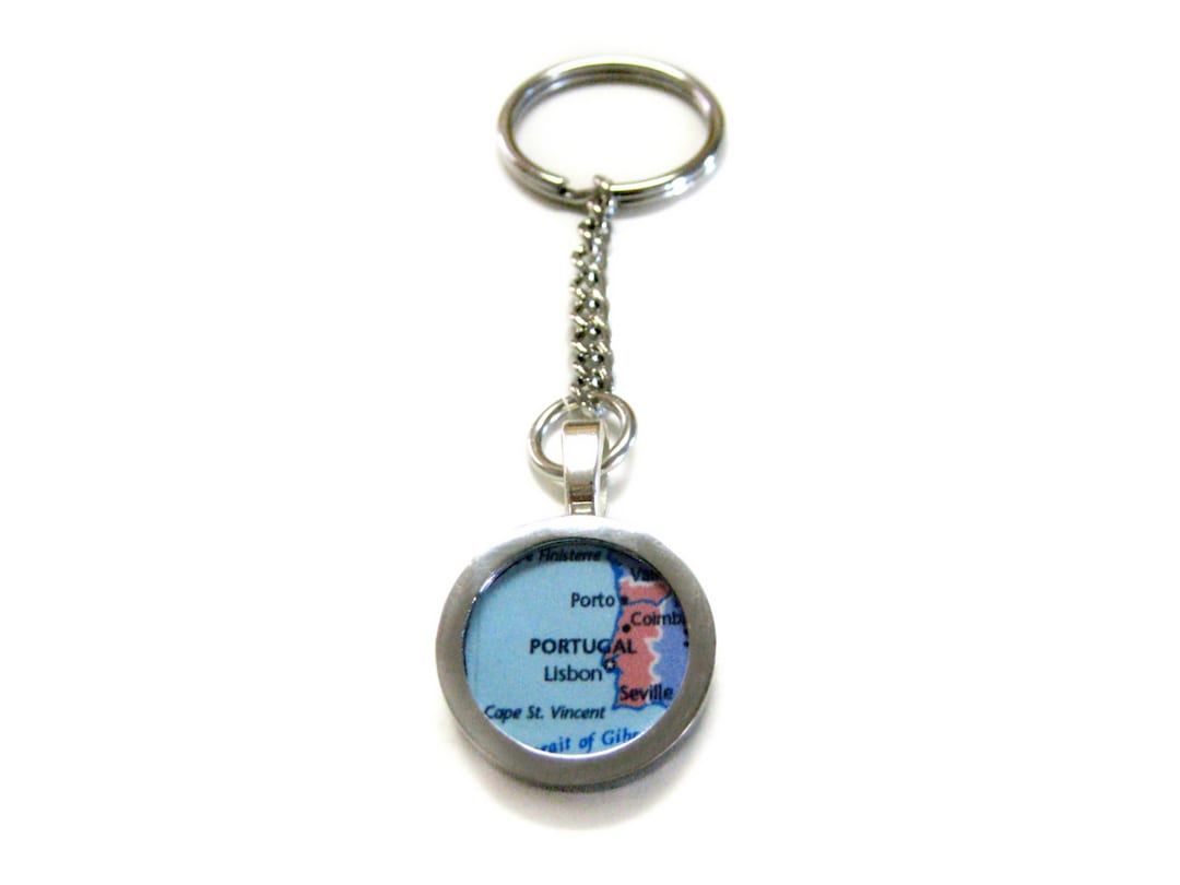 Portugal Map Keychain - Etsy