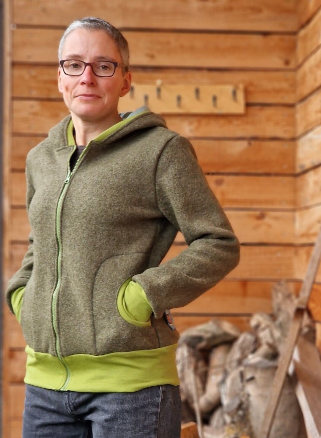 Walk Hoodie * Jacket * Retro * Walkloden * Wool Jacket * Warm Jacket ...