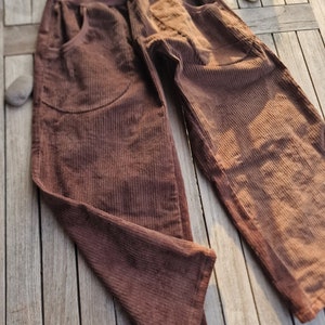 CORDURO Trousers Brown Corduroy Culottes Women's - Etsy