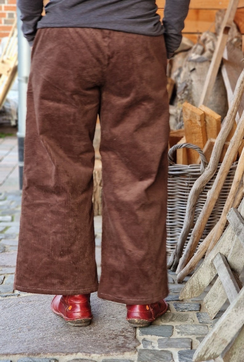 CORDURO Trousers Brown Corduroy Culottes Women's - Etsy