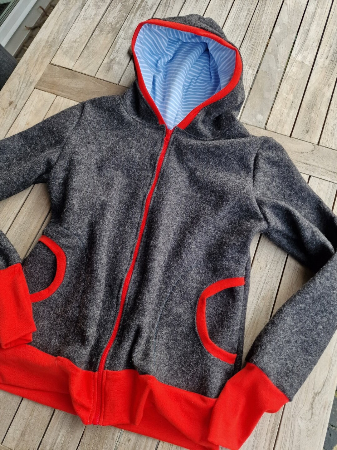 Walk Hoodie * Jacket * Retro * Walkloden * Wool Jacket * Warm Jacket ...