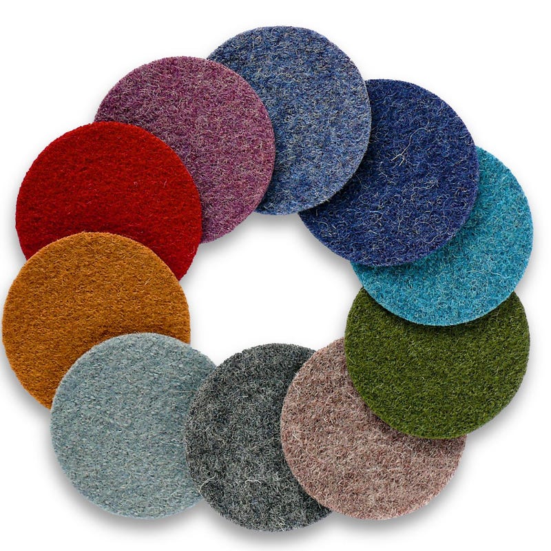 Round Wool Patches - Etsy UK