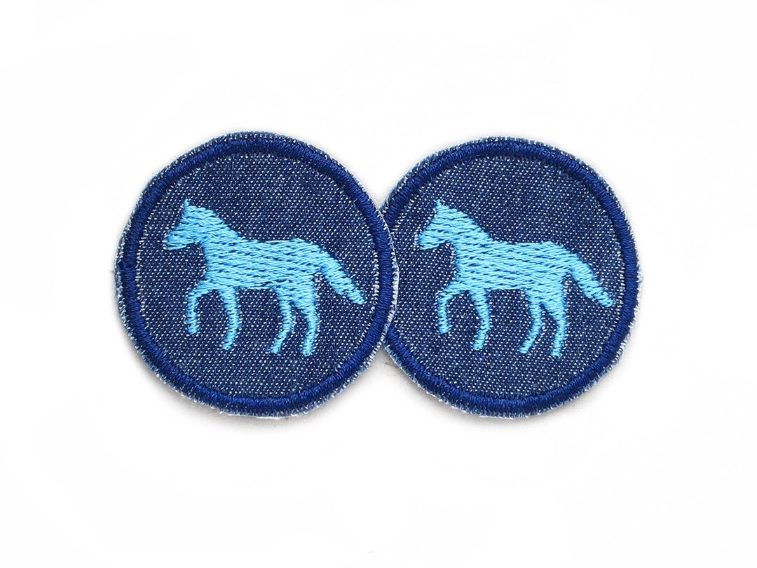 2 Horse Ironing Pictures Mini Jeans Patches, 4 Cm, Horses Patch Trouser ...