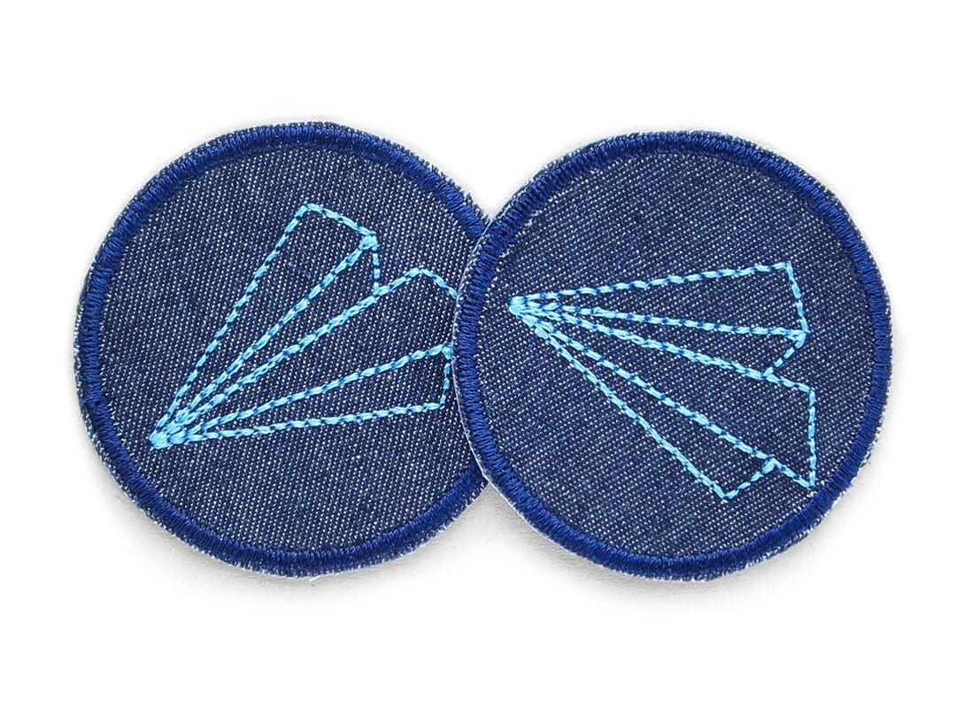 2 Paper Airplane Jeans Patches, 5 Cm, Iron-on Trouser Patches - Etsy