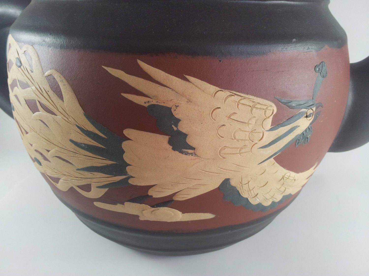HUGE Yixing Zisha Teapot Phoenix and Dragon China - Etsy