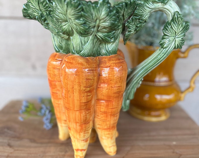 Fitz & Floyd Large Carrot Pitcher - Etsy