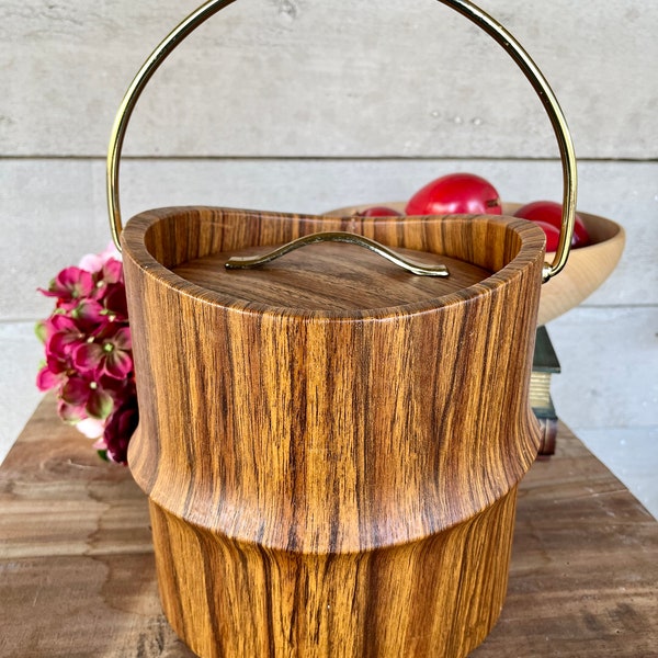 Bamboo Ice Bucket - Etsy