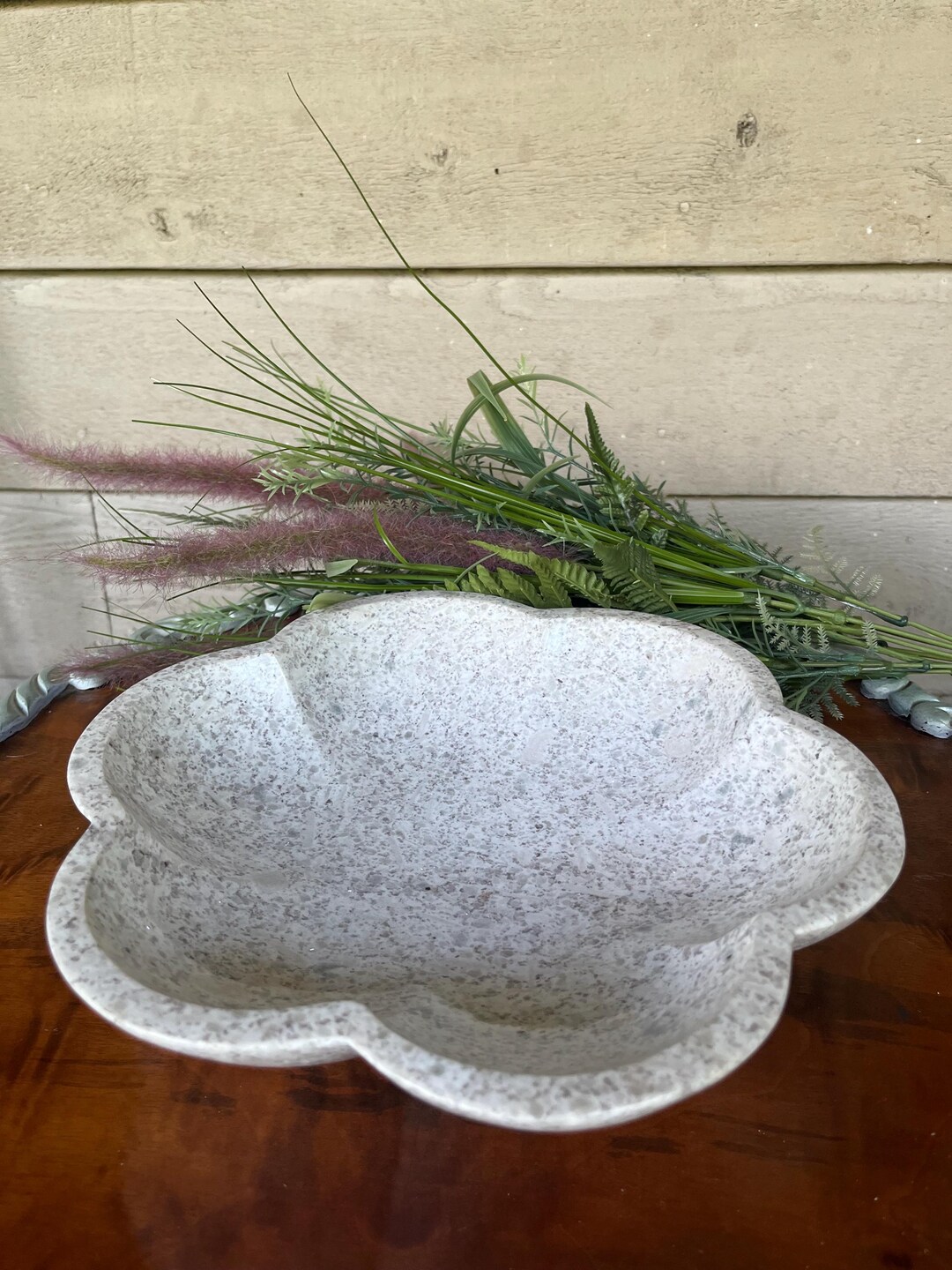 Modern Marble Flower Form Bowl - Etsy
