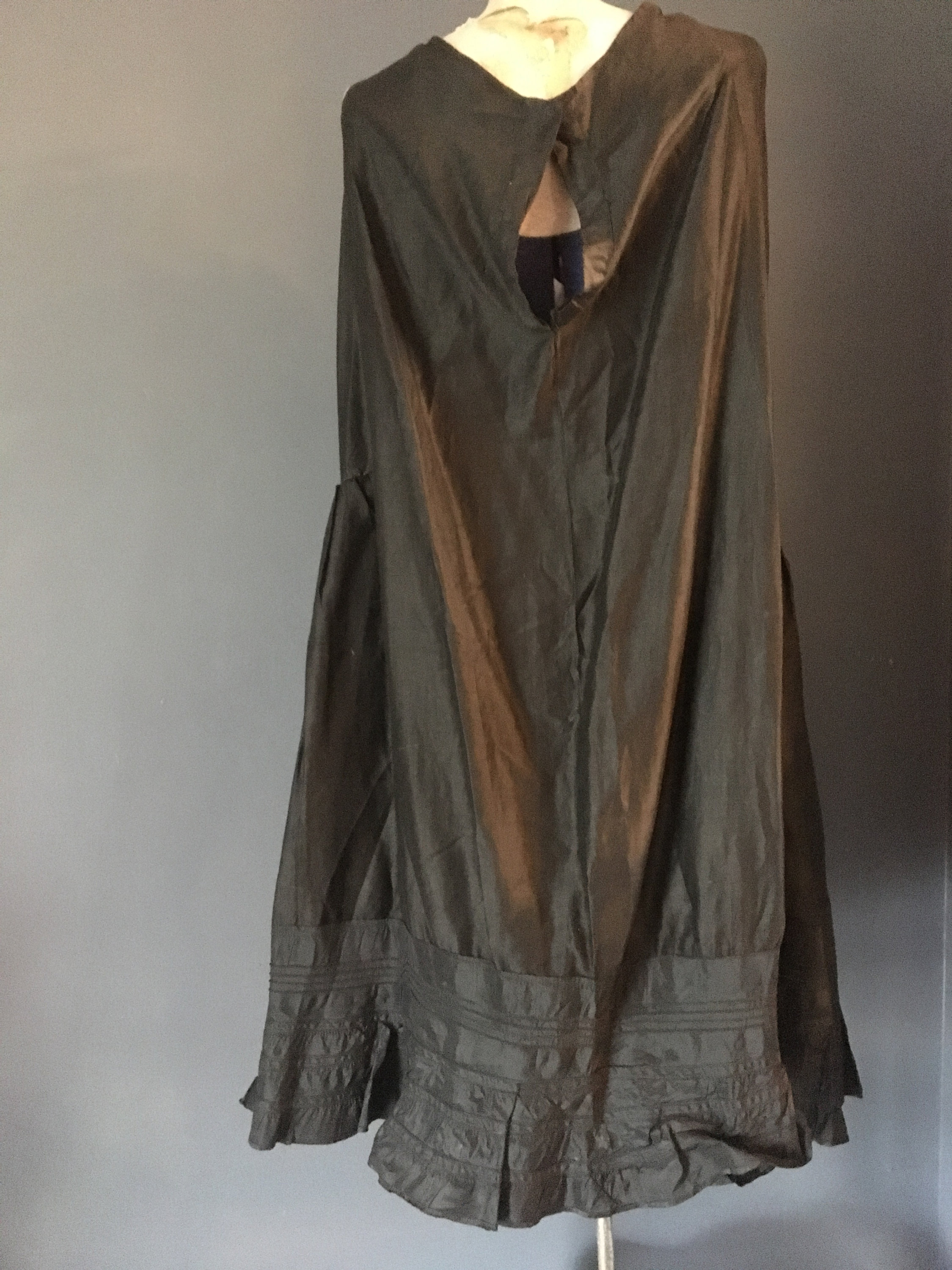 1920s Handmade Antique Undergarment, Shift, Vintage Slip Dress, Black ...