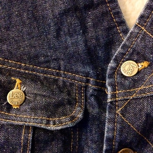 Vintage Lee Denim Vest Size L Western Look - Etsy