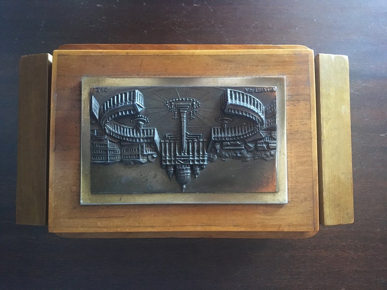Rare Art Deco Desktop Cigarette Box, 1930s WW2 Era Unique Italian ...