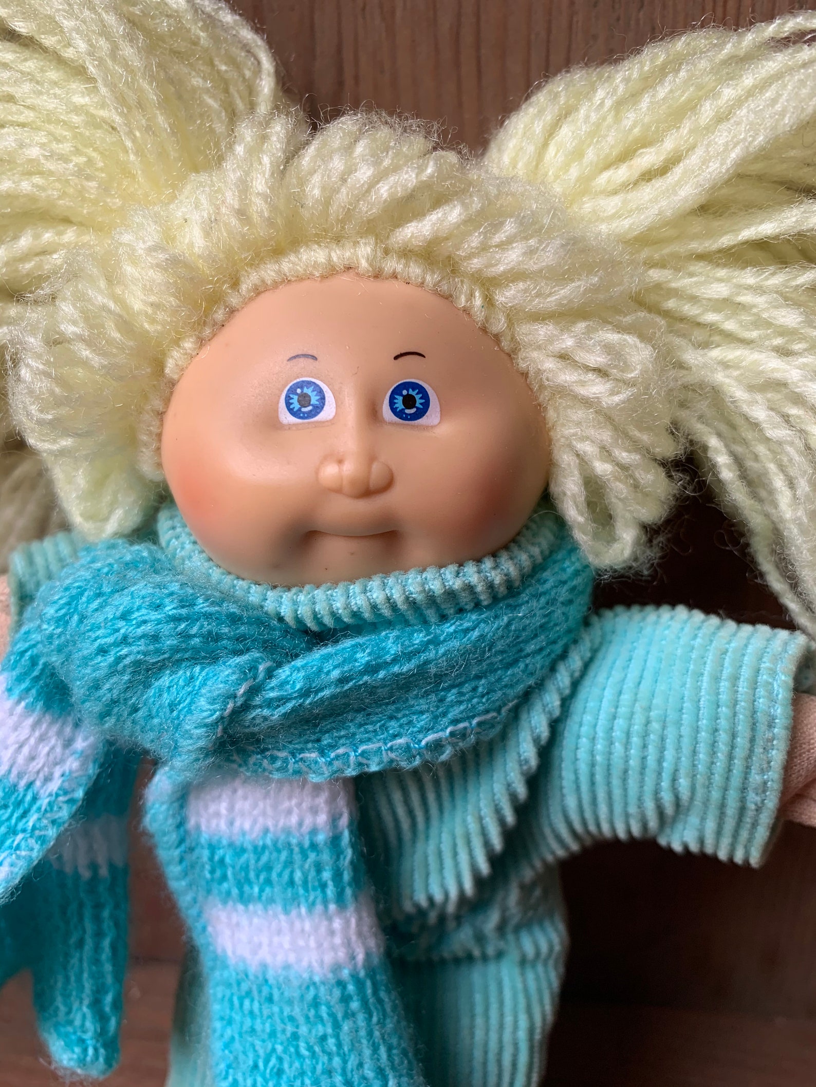 Vintage Cabbage Patch Mini Doll 5.5 Blonde Hair Soft Body | Etsy