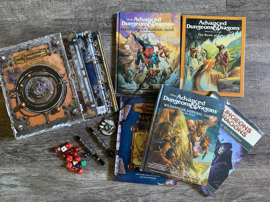 Vintage Dungeons and Dragons Collectible,dnd Role Play Books, Rare Dnd ...