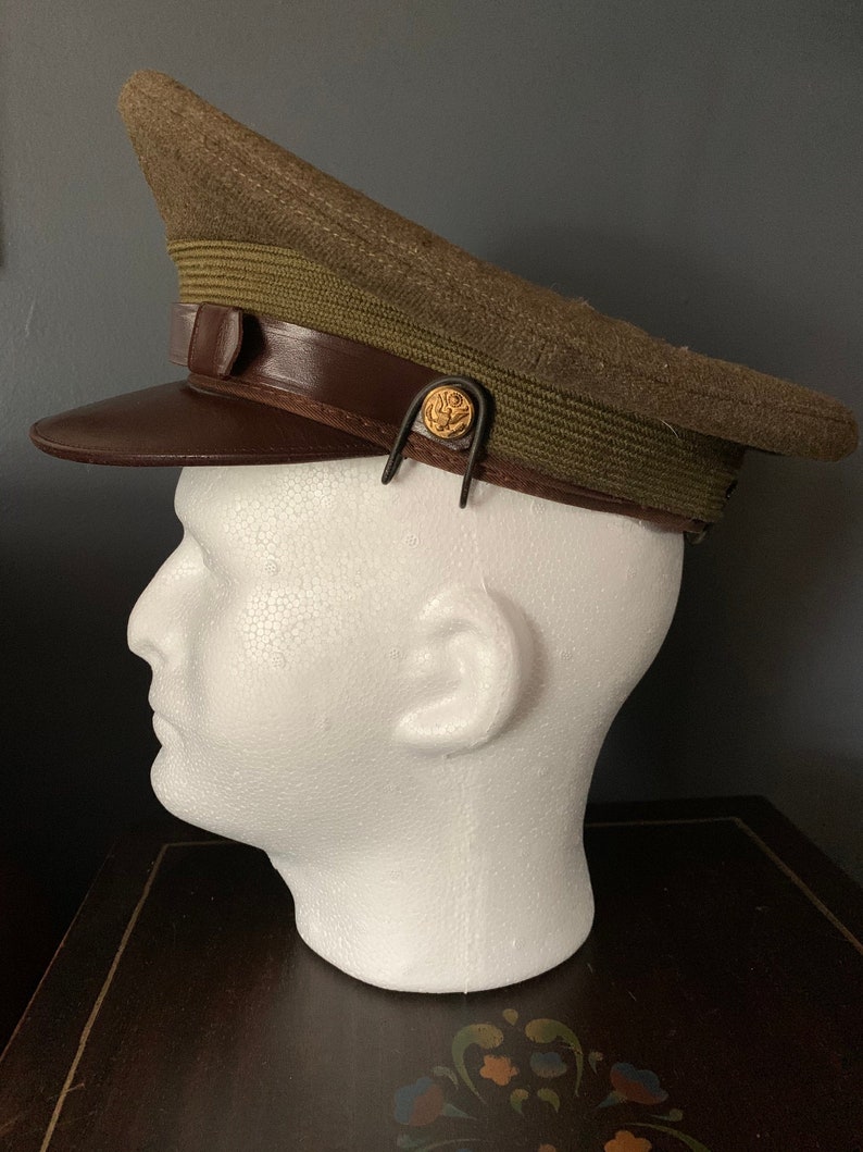 Vintage Military 1947 Enlisted Army Dress Wool Cap Olive - Etsy