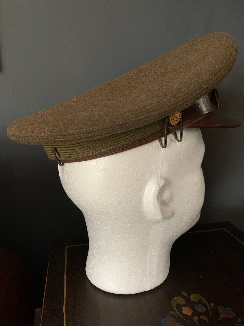 Vintage Military 1947 Enlisted Army Dress Wool Cap Olive - Etsy
