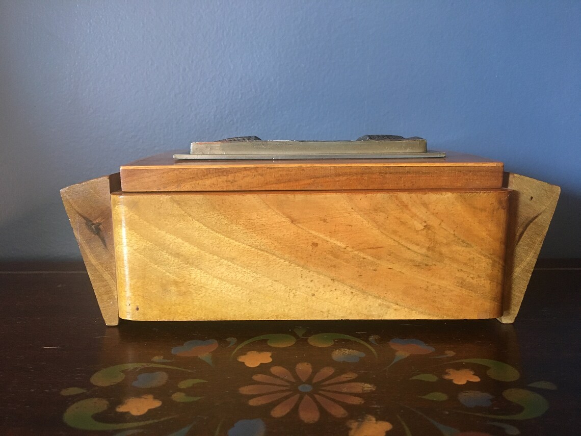 Rare Art Deco Desktop Cigarette Box 1930s WW2 Era Unique - Etsy