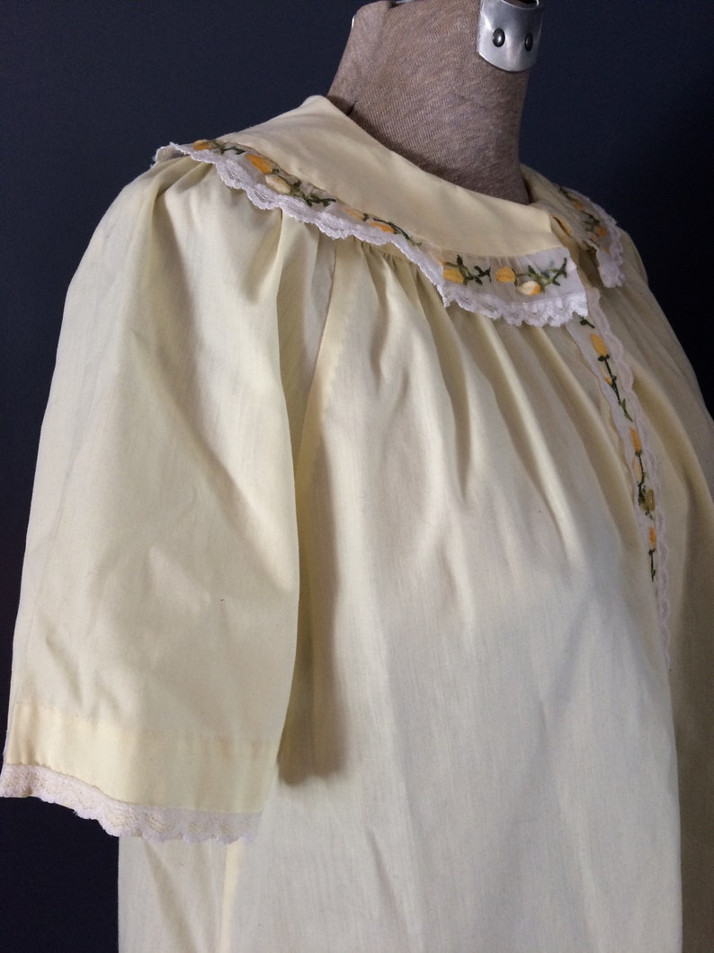 Vintage Sheer House Dress Yellow House Dress Sexy Vintage | Etsy