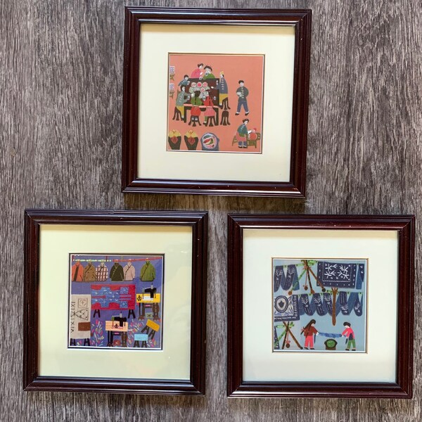 Chinese Silk Thread Art - Etsy