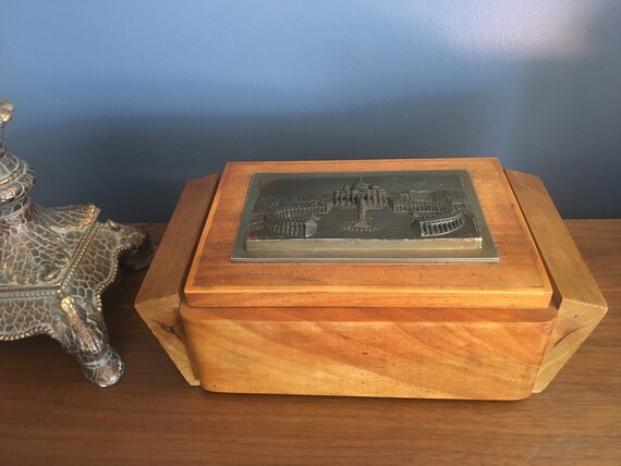 Rare Art Deco Desktop Cigarette Box 1930s WW2 Era Unique | Etsy