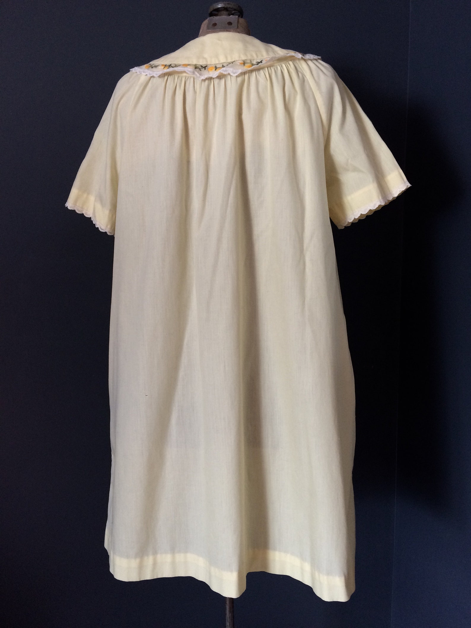 Vintage Sheer House Dress Yellow House Dress Sexy Vintage | Etsy