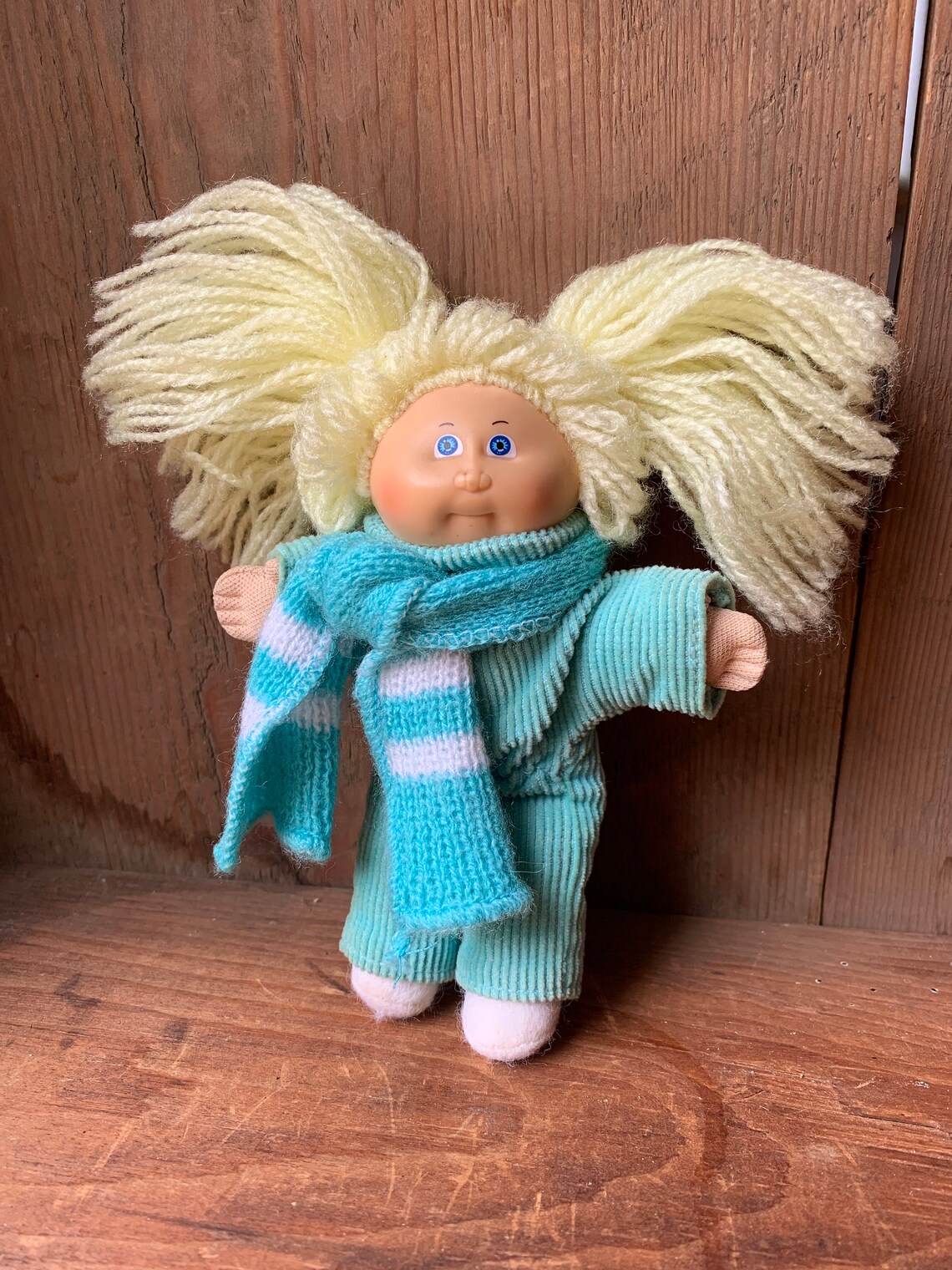 Vintage Cabbage Patch Mini Doll 5.5 Blonde Hair Soft Body | Etsy