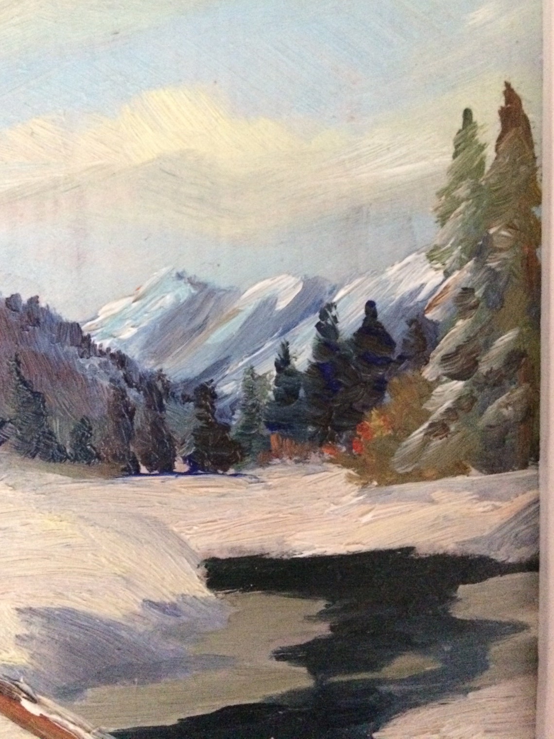 Vintage Small Oil Painting, Small Framed Art, Signed Canadian Landscape ...