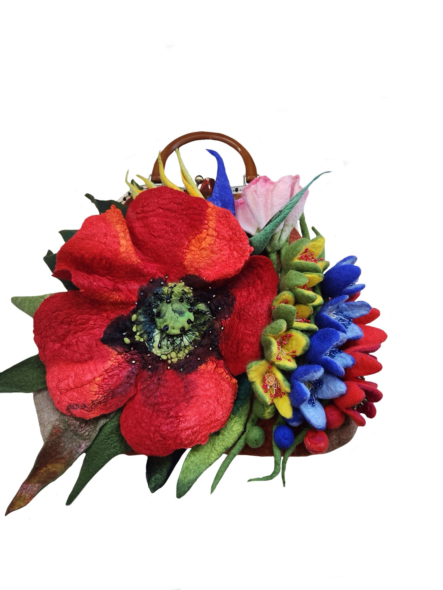 Big Handbag With Wild Flowers - Etsy