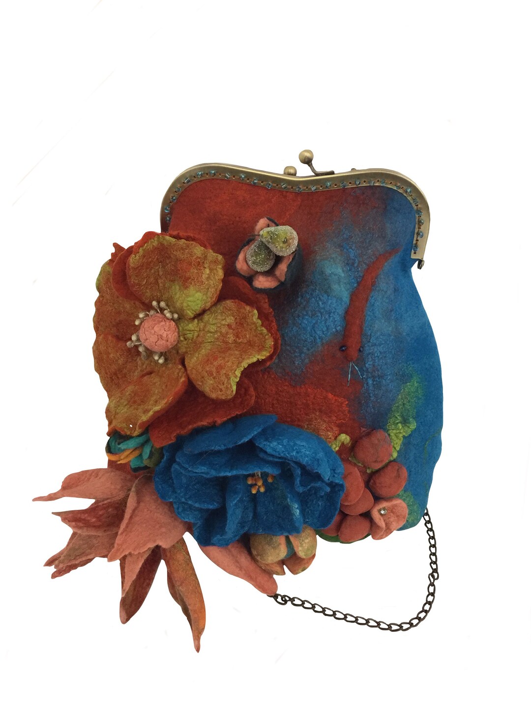 Blue Butterfly Handbag - Etsy