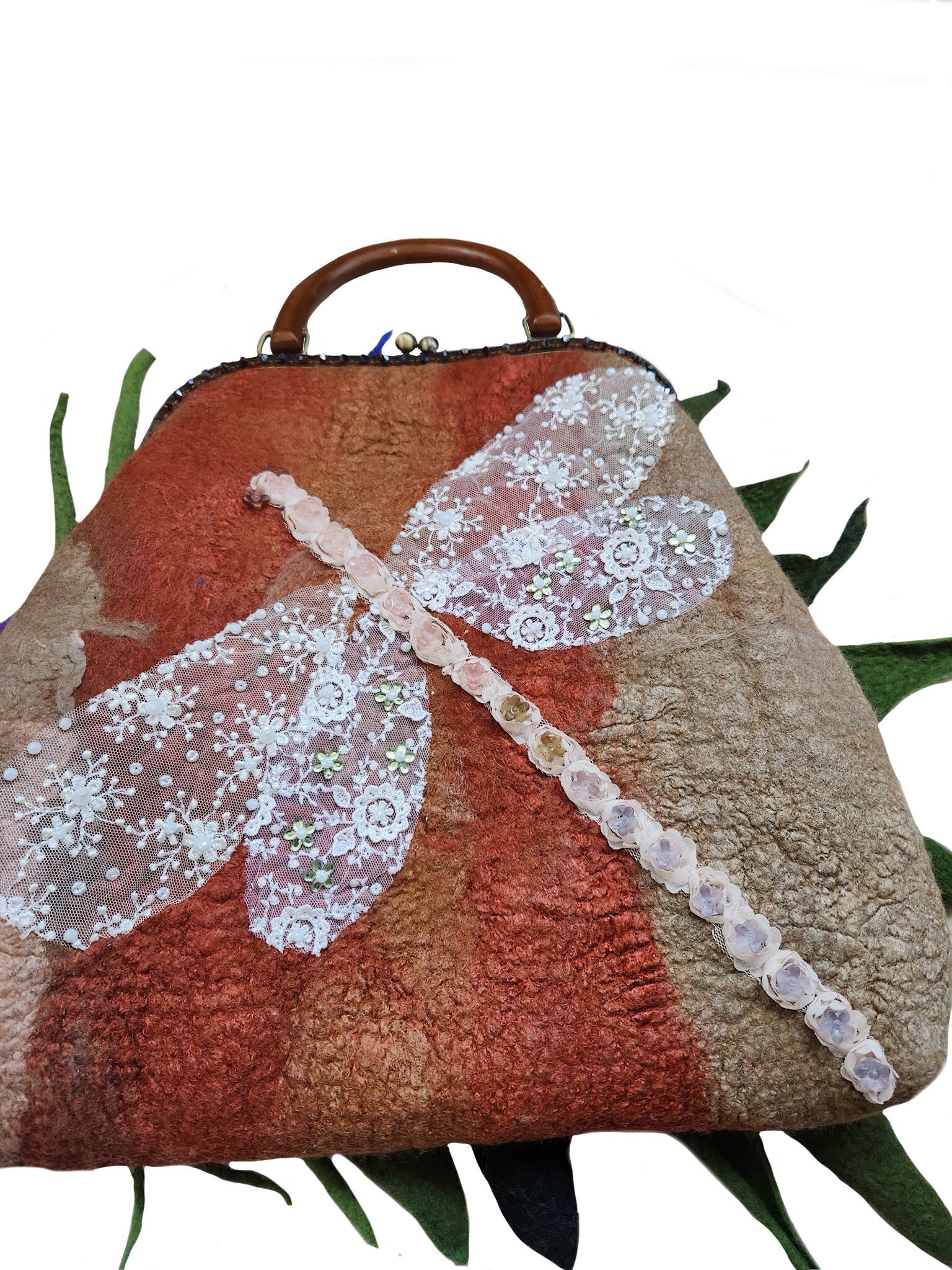 Big Handbag With Wild Flowers - Etsy