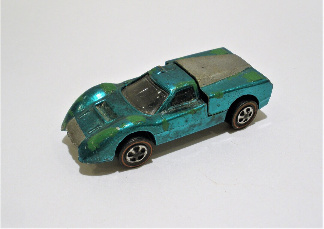 Vintage Hot Wheels Redline / Original 16 #6214e Ford J- Car / Metallic ...