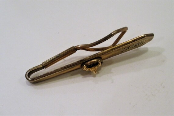 1930's Signed Swank Tie Bar / Gold Filled Tie Pin / 3… - Gem