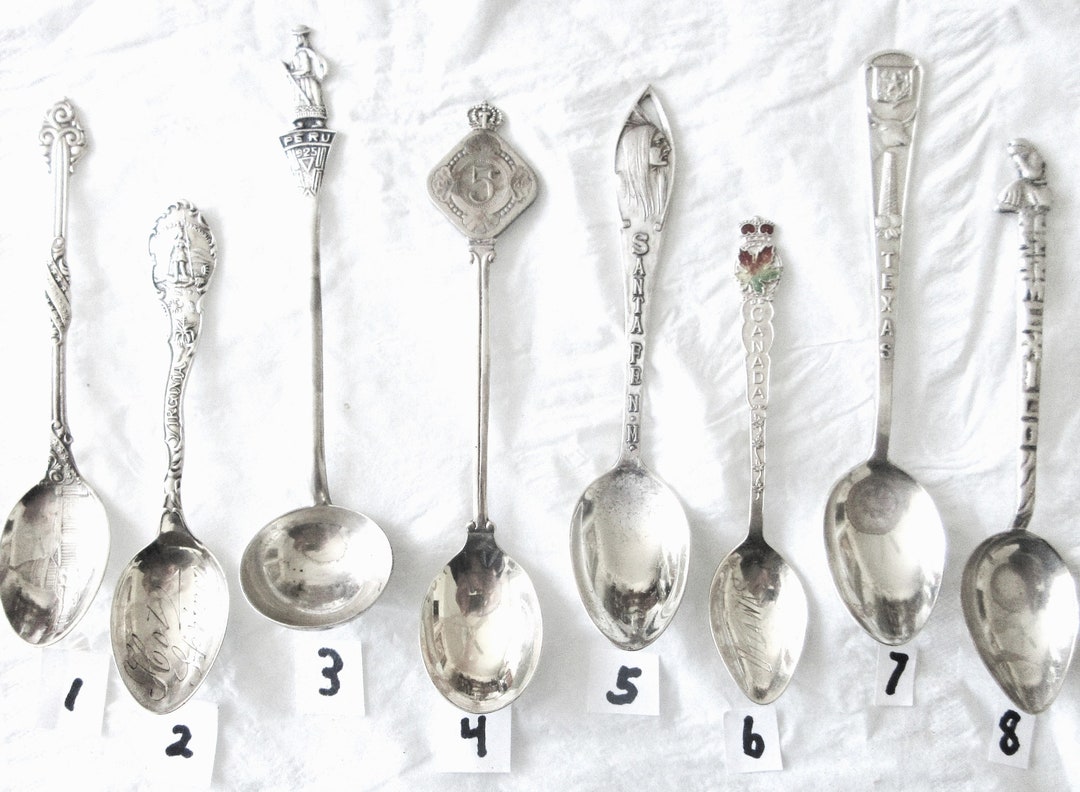 Vintage Souvenir Spoons / Sterling Silver / All Different / Buy 1 or ...