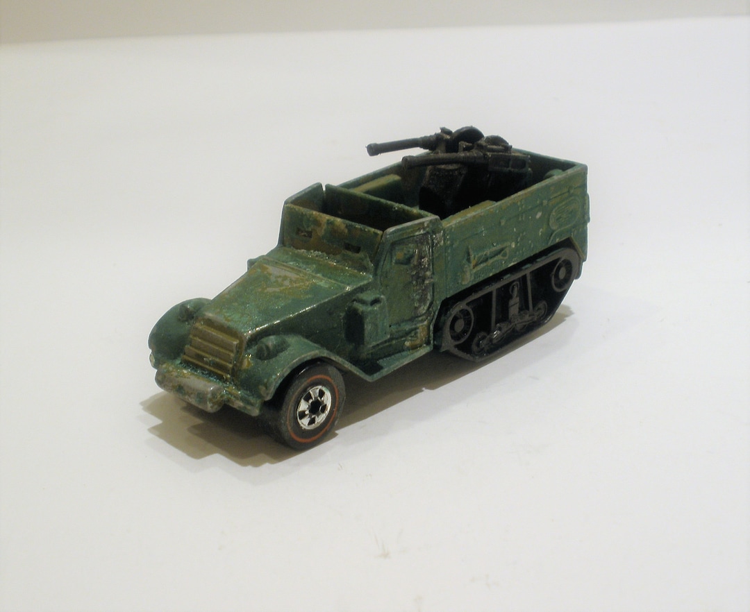 Vintage Hot Wheels Army Vehicle / 9090-a Gun Bucket Redline / Issued ...