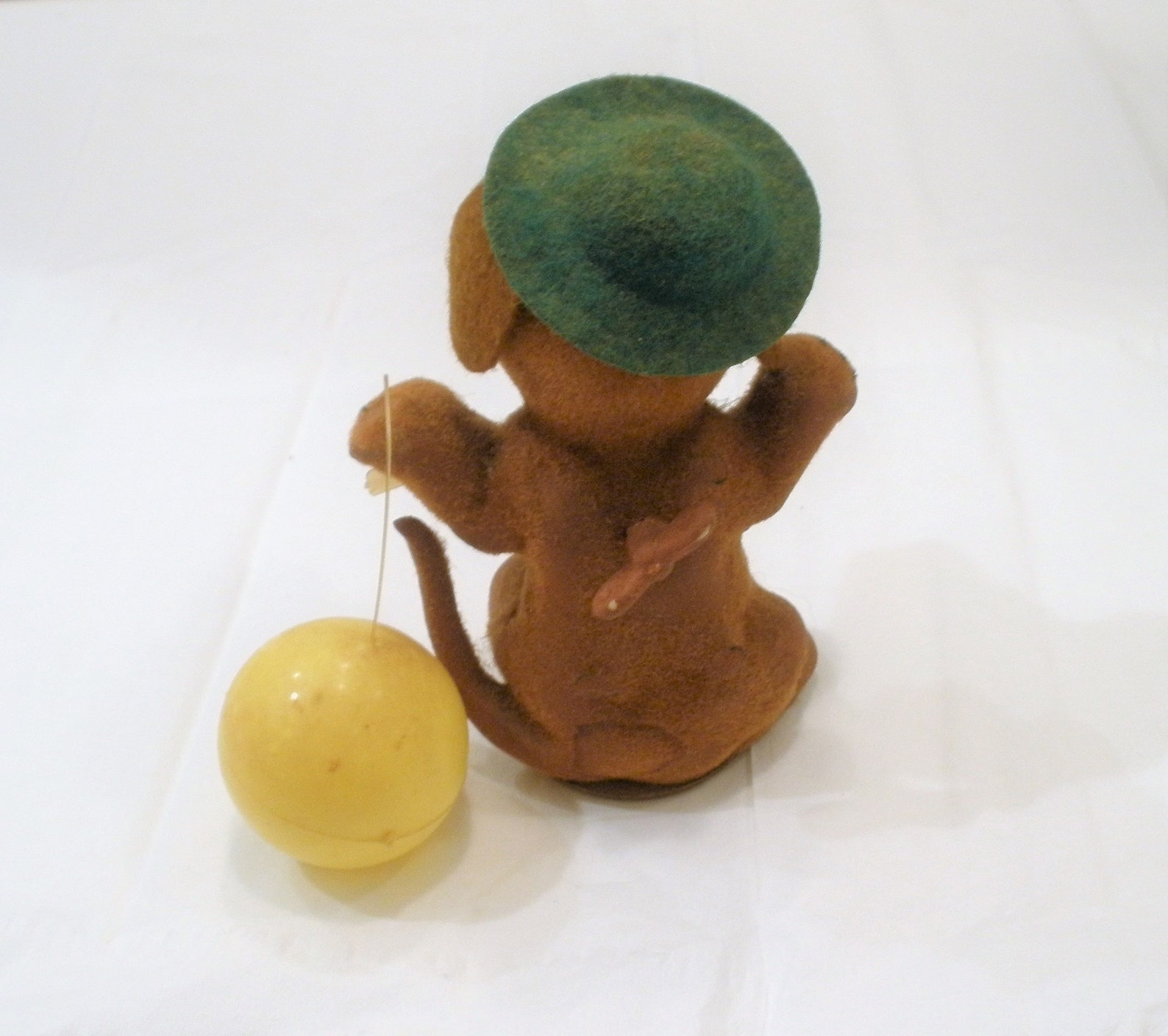 Vintage Wind up Dog / Dancing Flocked Tin Toy / by Limmer - Etsy