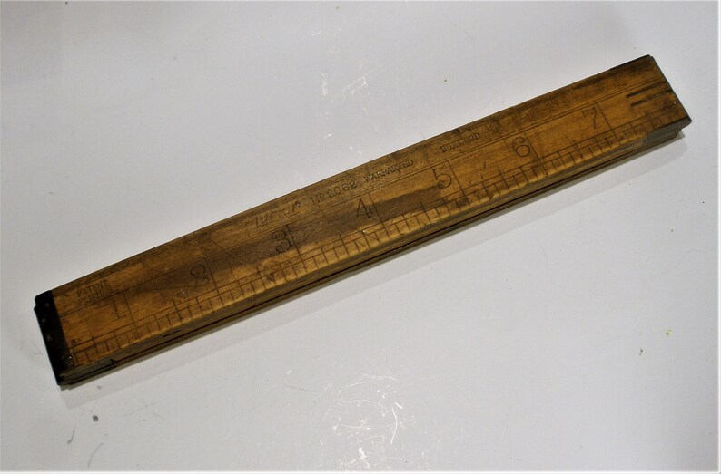 Vintage Lufkin 2 Ft. Fold up Rule / Rare Level Section / Brass - Etsy