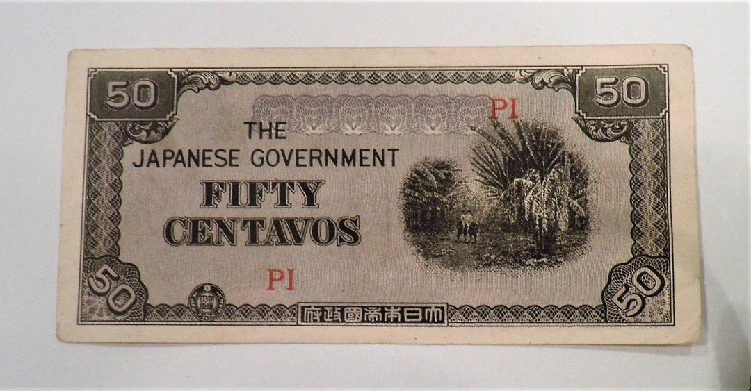 WW2 50 Centavos / Japan Occupation Philippine Islands Currency ...