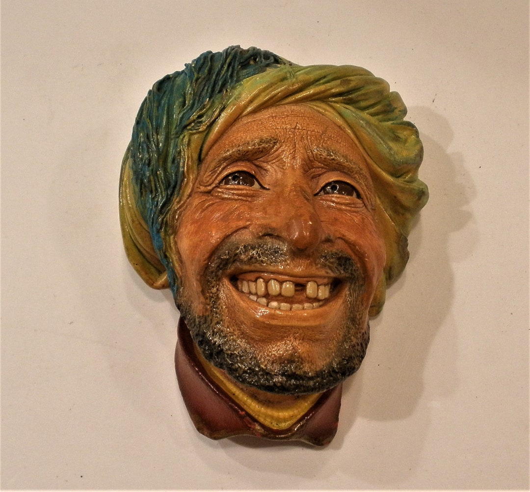 Vintage Bossons Chalkware Head / Model Name Kurd / Sculpted by F ...