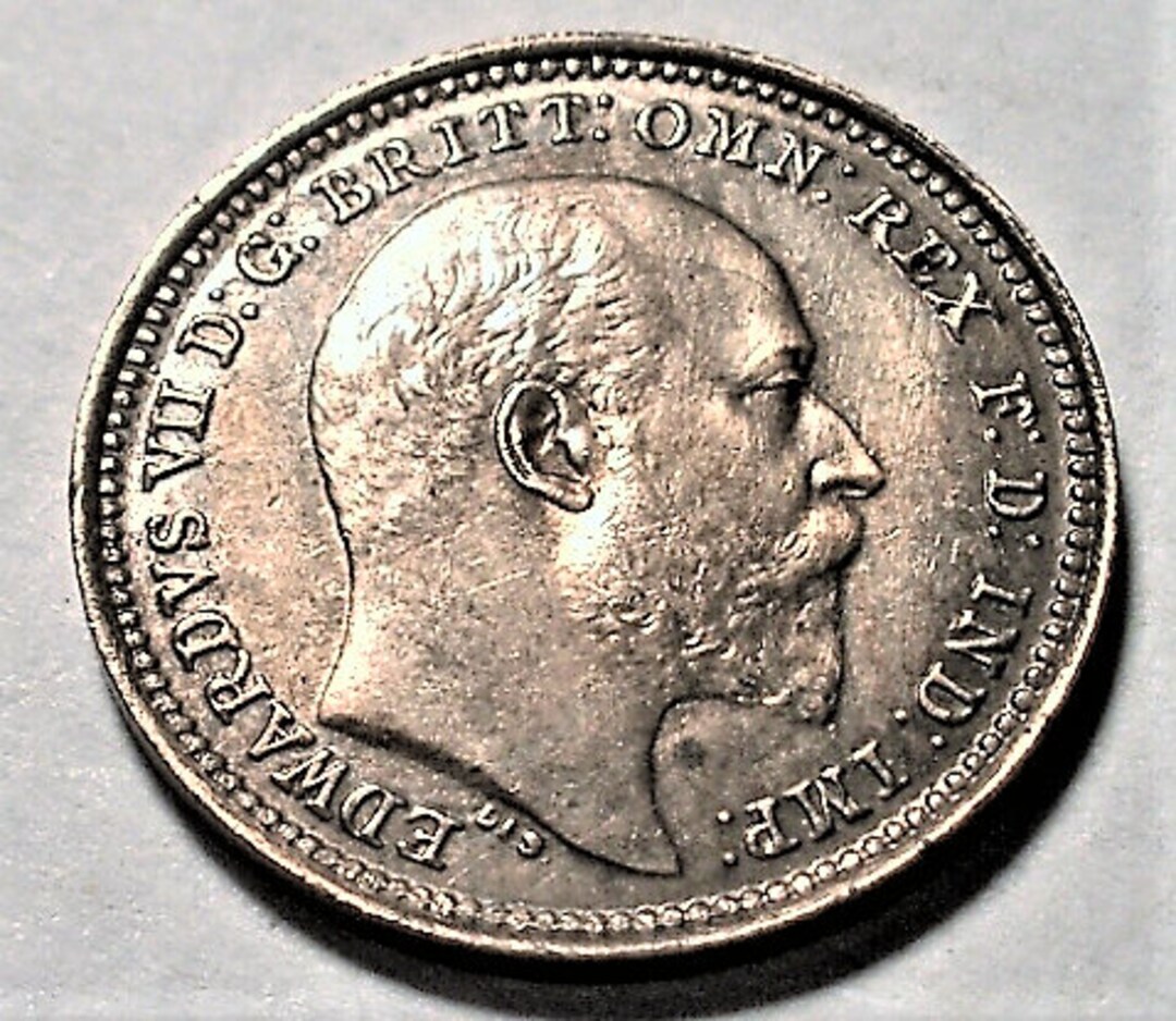 Vintage Rare Foreign Coin / 1902 1/3 Farthing / Great Britian / Edward ...